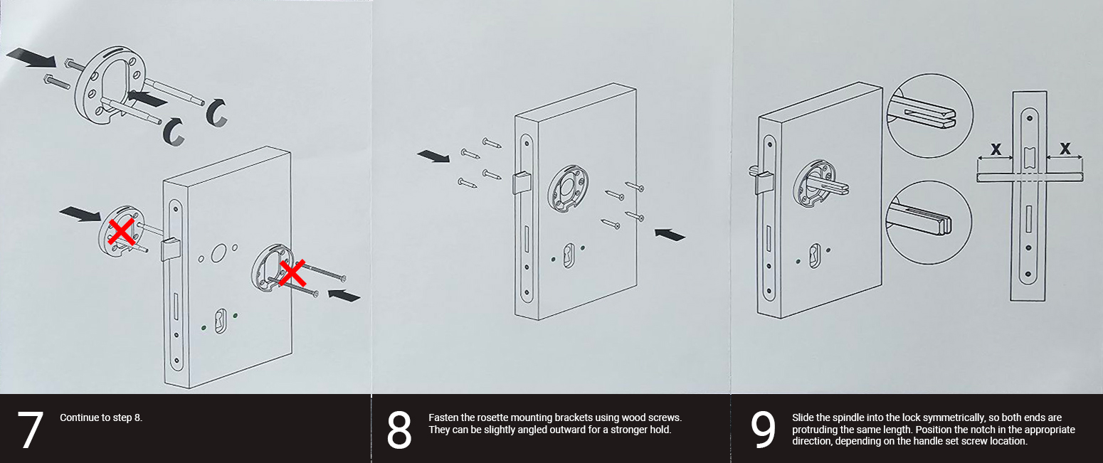 Two-Piece Door Handle Installation